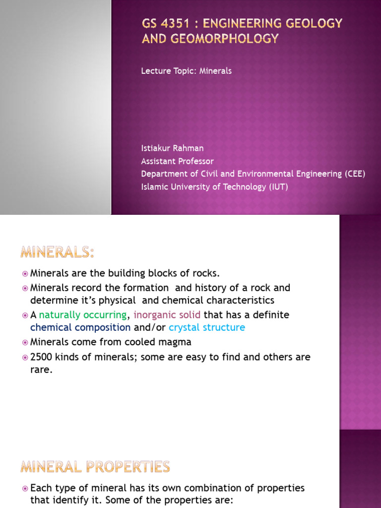 4 Minerals | PDF