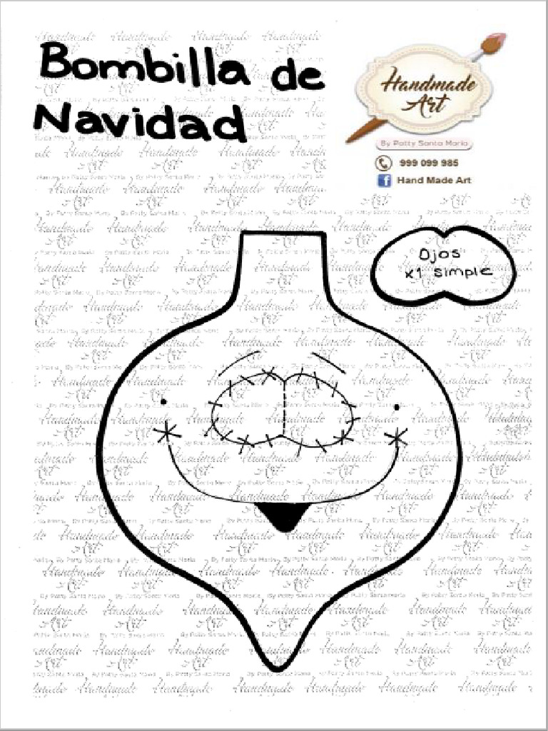 Molde Bombilla de Navidad - Tutorial | PDF
