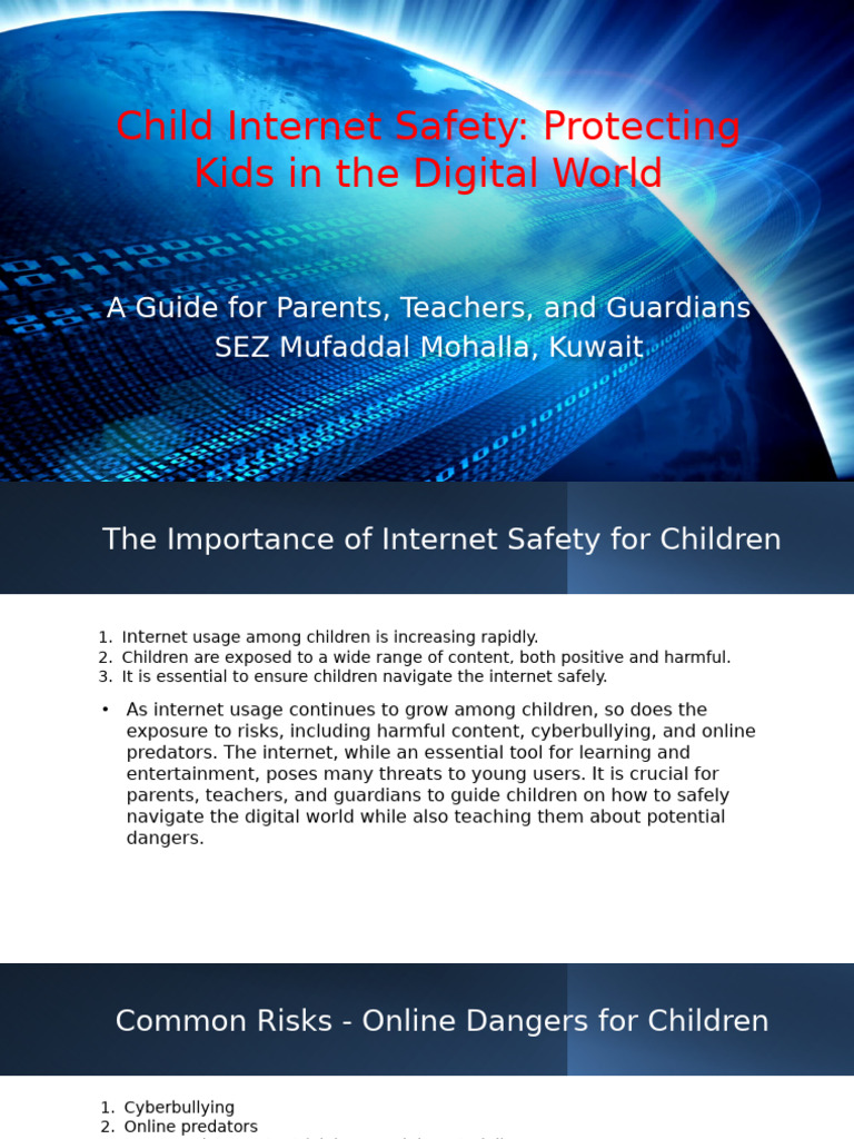 Child Internet Safety Presentation | PDF