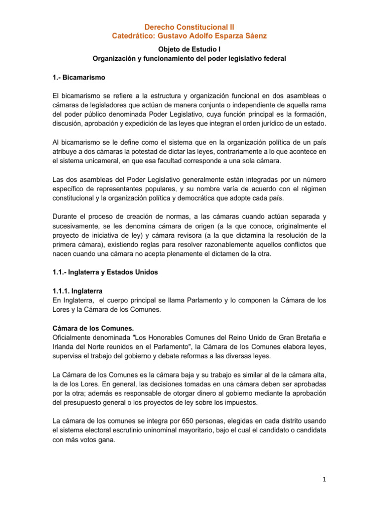 Constitucional II Tema I | PDF