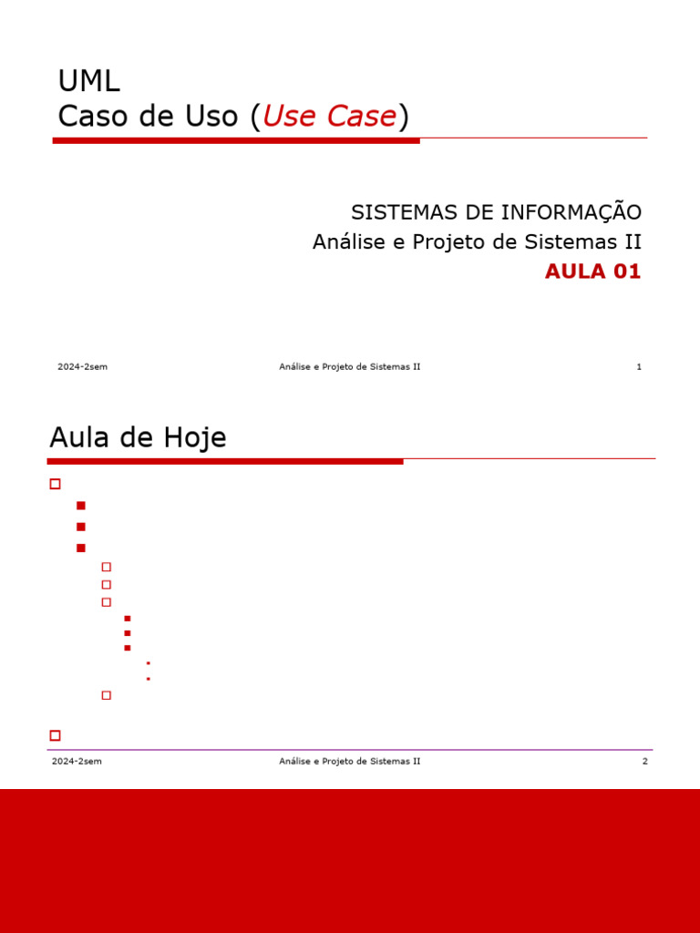 APS II Aula02 UML Caso de Uso Diagrama e Descricao CORRECAO | PDF