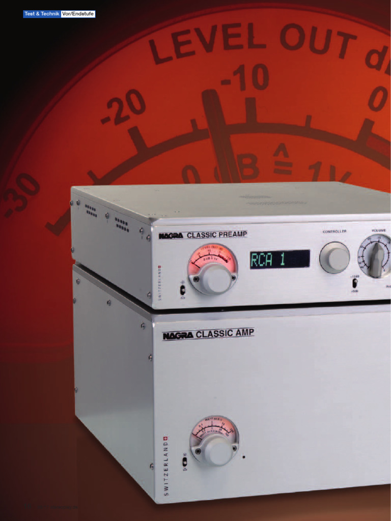 Nagra Classic Pre & Pow Amp - Stereoplay May 2017 | PDF