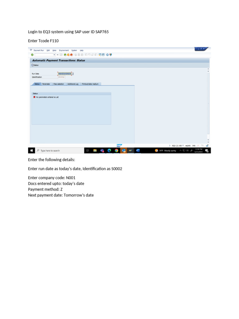 SAP Payment Processing Guide | PDF