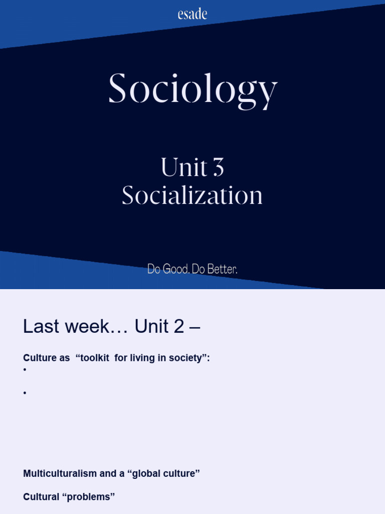 Socialization 2023 - BAIB | PDF