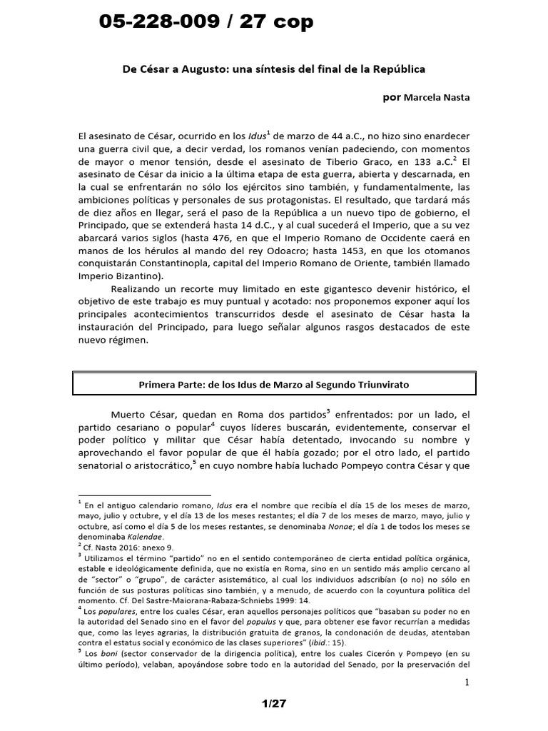 NASTA - de César A Augusto | PDF
