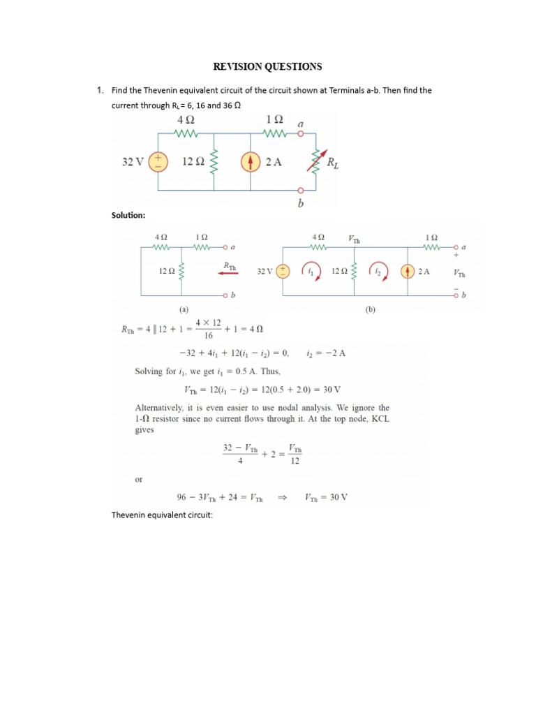 Revision Questions and Answers | PDF