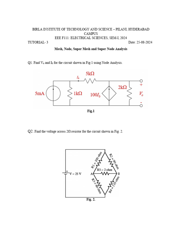 Tutorial 3 Question | PDF
