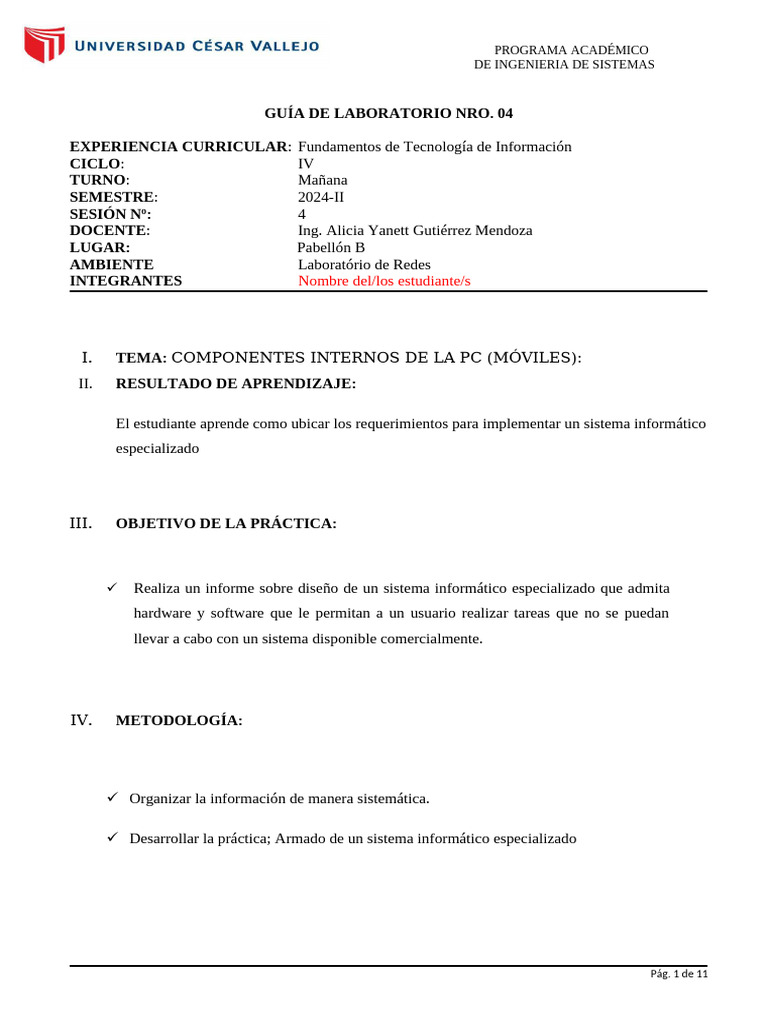 Guia Laboratorio 04 | PDF