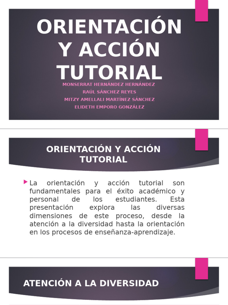Accion Tutorial | PDF | Aprendizaje | Educación primaria