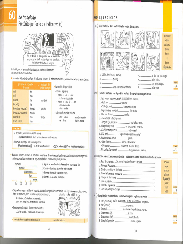 Pretérito Perfecto Compuesto | PDF