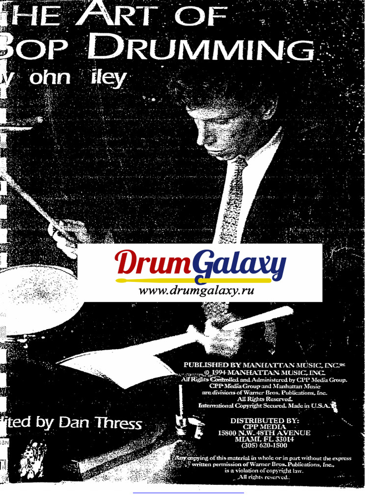 John Riley - The Art of Bop Drumming +диск John Riley The Art of Bop ...