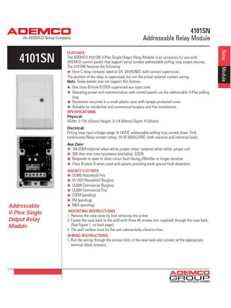 Modulo Relay 4102SN | PDF | Relay | Electricity