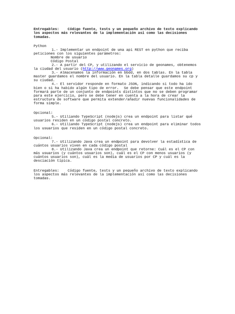 Prueba Técnica Python | PDF