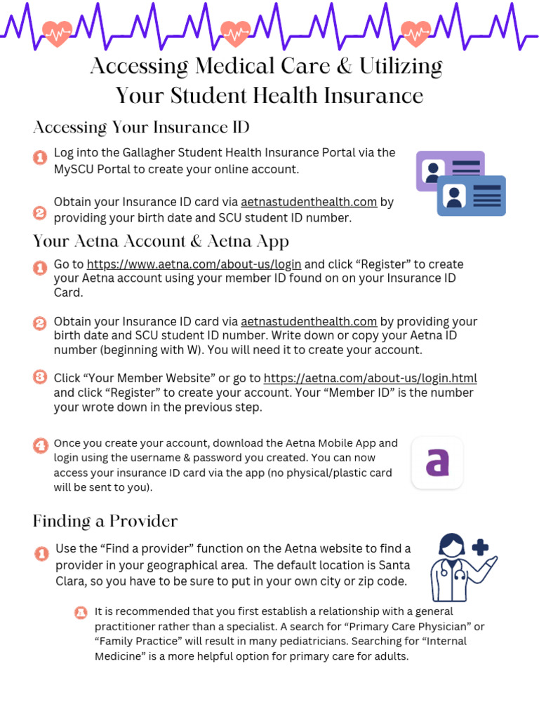 Accessing Medical Care & Utilizing Your Student Health Insurance | PDF