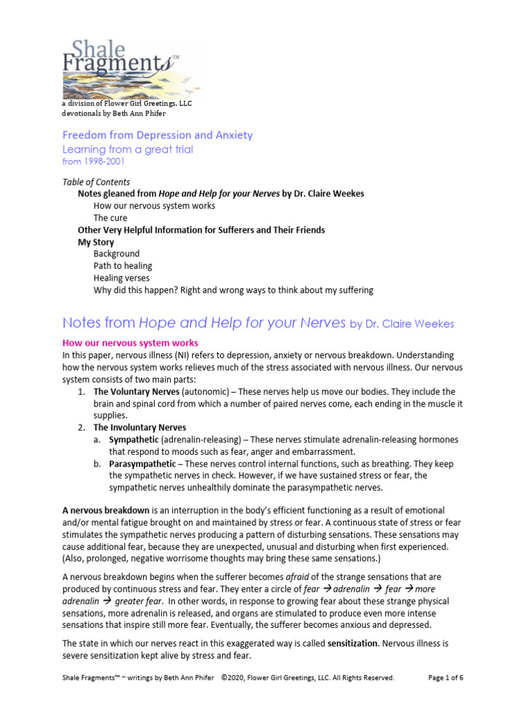 SF Freedom From Depression and Anxiety | PDF