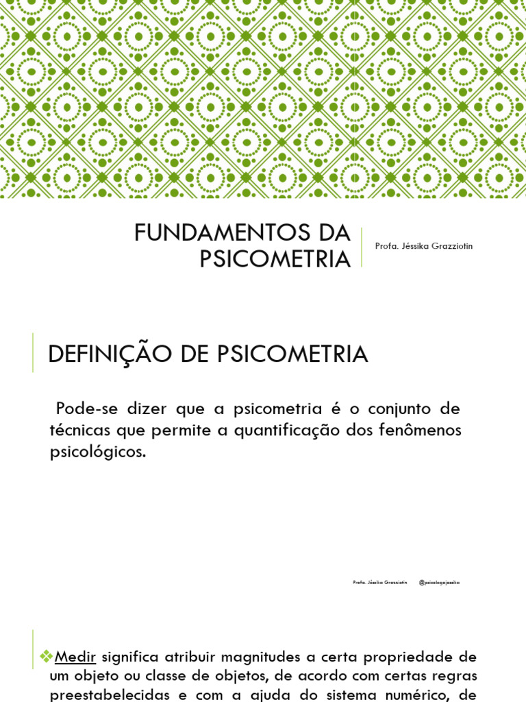 1a Fundamentos Da Psicometria | PDF