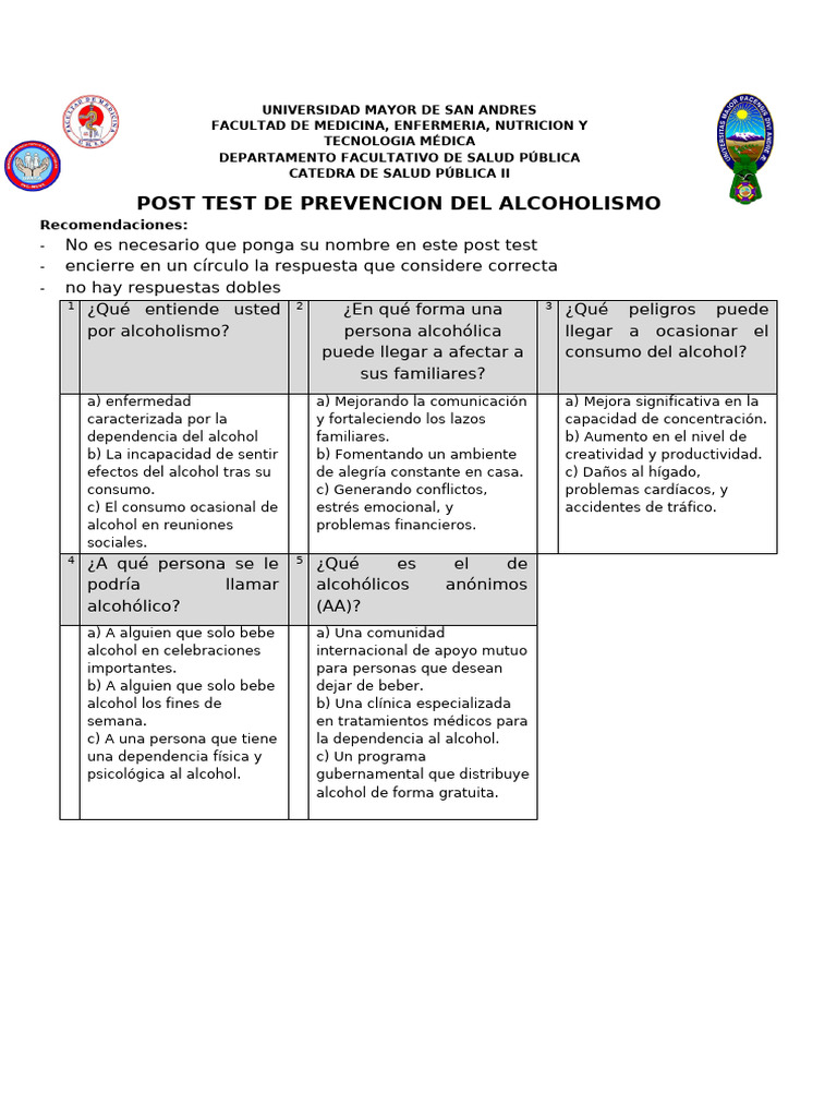 Post Test SPII | PDF