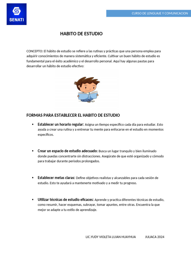 Habito de Estudio | PDF