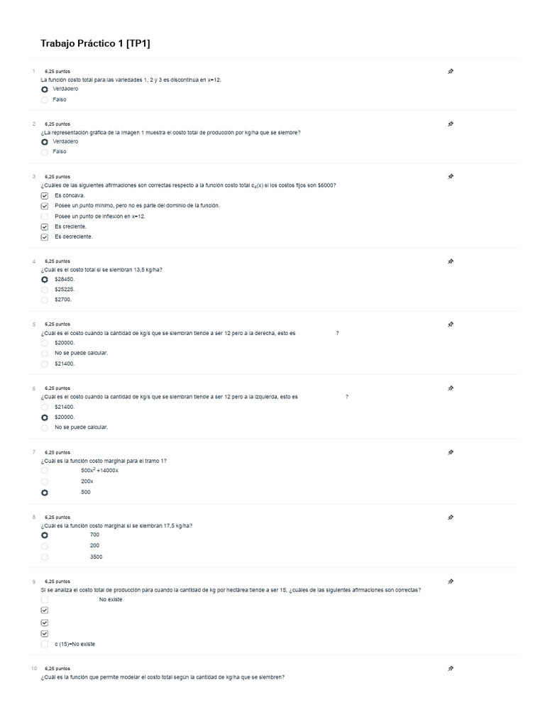 Trabajo Práctico 1 (TP1) HMAT 2 | PDF | Excedente económico | Oferta y demanda