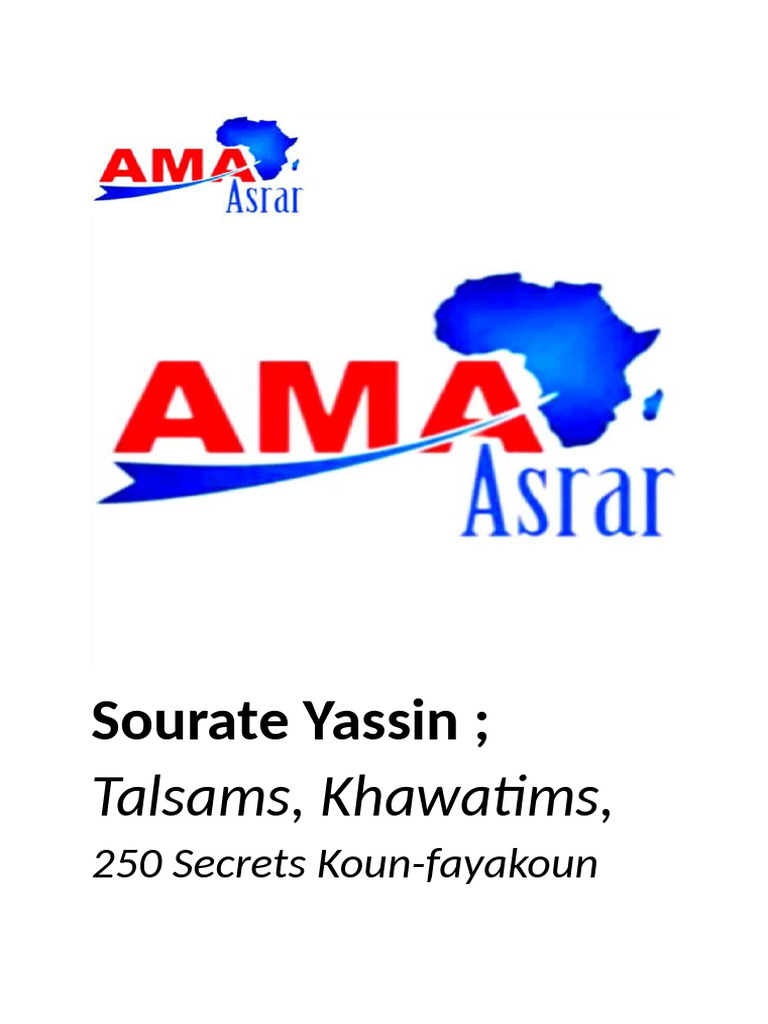 Segredos e Benefícios da Sourate Yassin | PDF