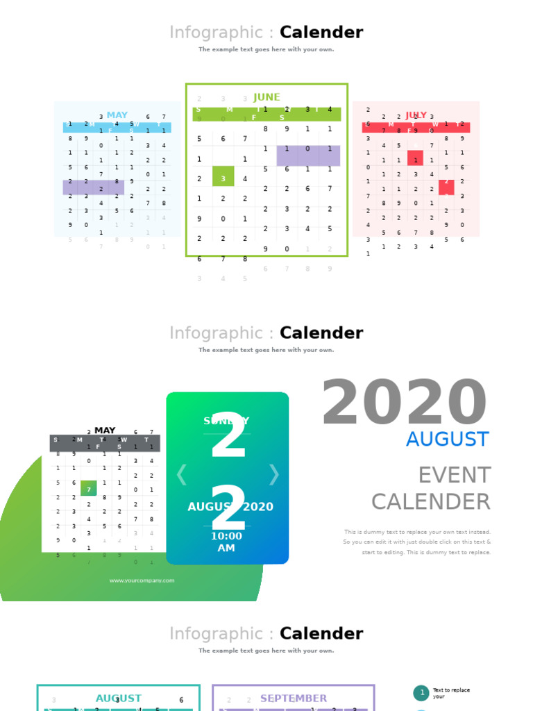 Calender Infographic | PDF