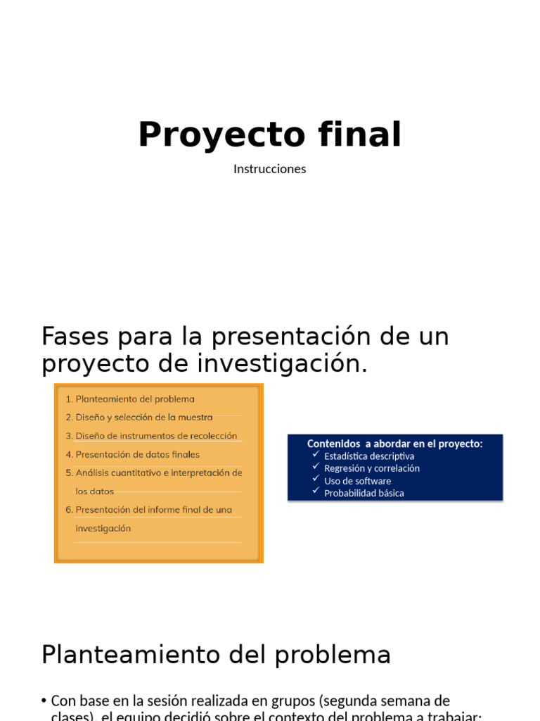 Proyecto Final - Indicaciones UTN | PDF
