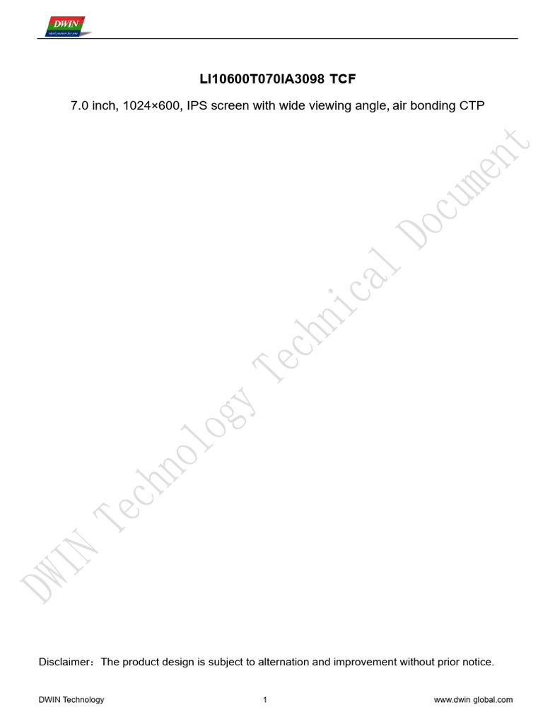 Datasheet Li10600t070ia3098 TCF | PDF
