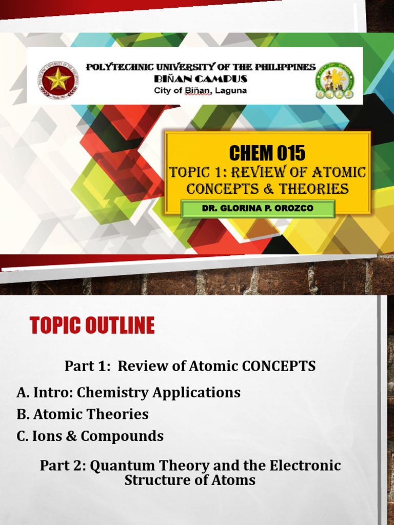 Chem015 Topic1 Intro | PDF