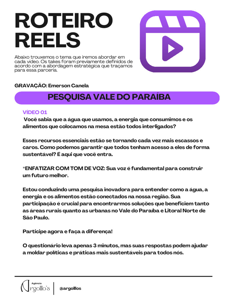 Roteiro de Reels | PDF