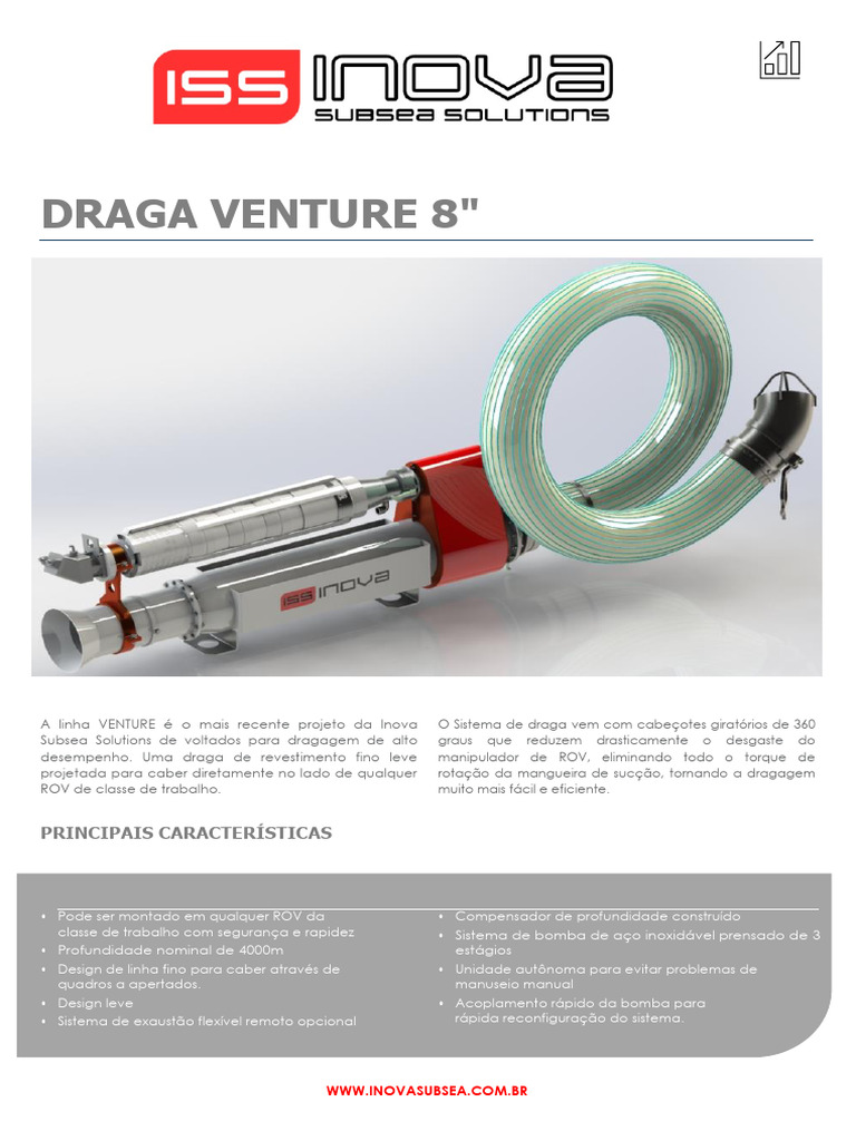 ISS - VT - 8 Inch Draga Datasheet - 2023 13 08 | PDF | Dragagem