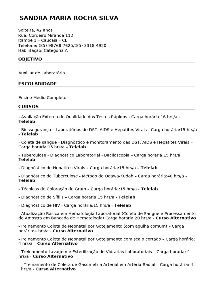 Sandra Maria Rocha Silva | PDF