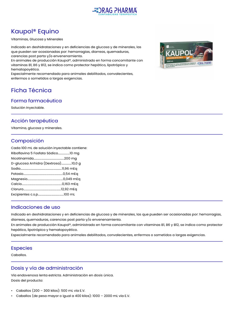 Kaupol® Equino - Drag Pharma | PDF
