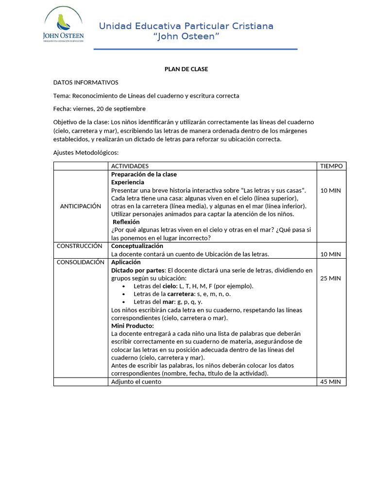 Viernes 20 de Septiembre LL2 | PDF