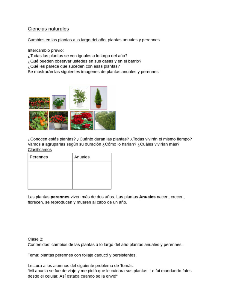 Sub. Cambios en Las Plantas | PDF