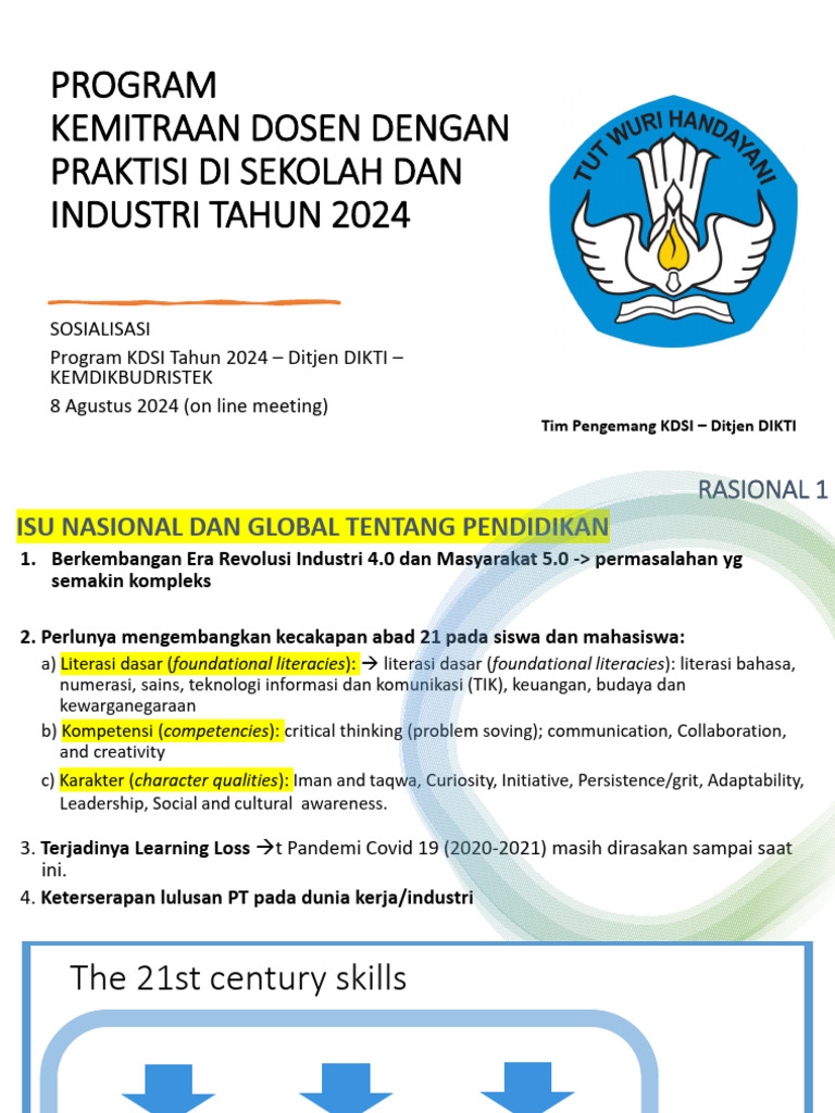 Sosialisasi KDSI 2024 - Materi Substansi | PDF