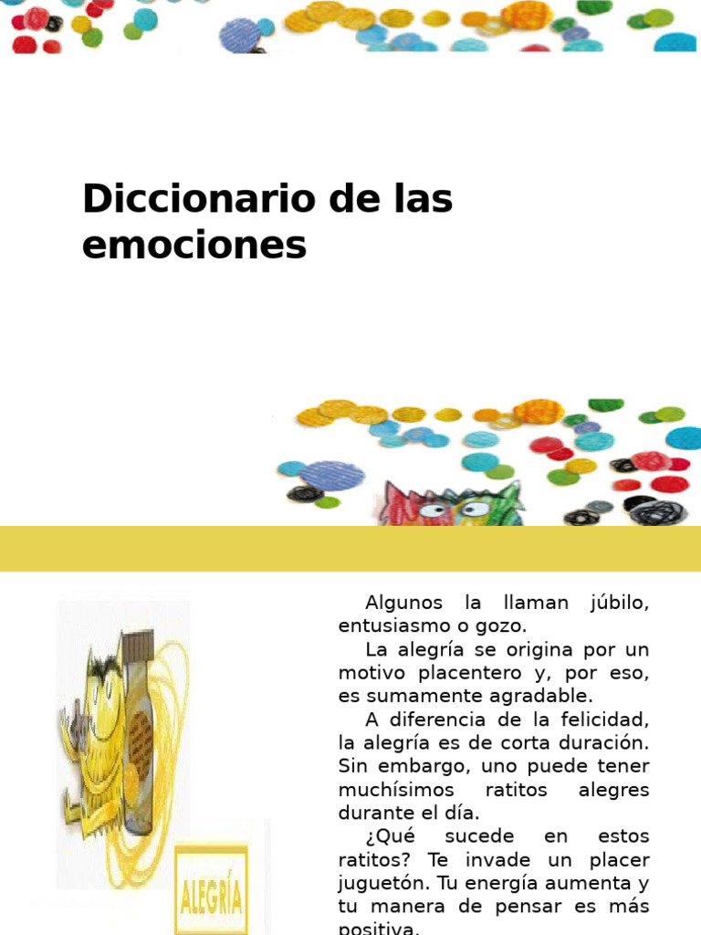 Diccionario Emociones | PDF