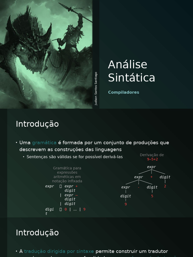 Análise Sintática | PDF