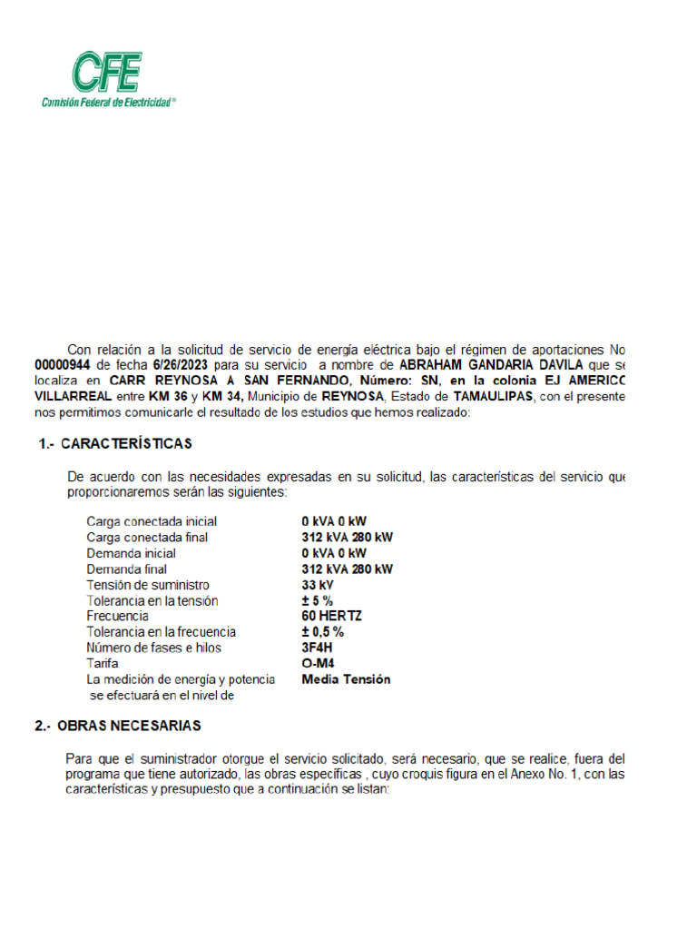 Oficio Resolutivo 00000944 | PDF