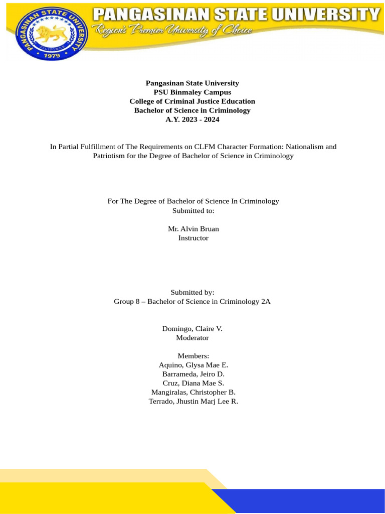 CLFM Gr. 8 (word format) | PDF