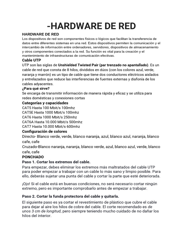 Tríptico Tipos de Redes | PDF