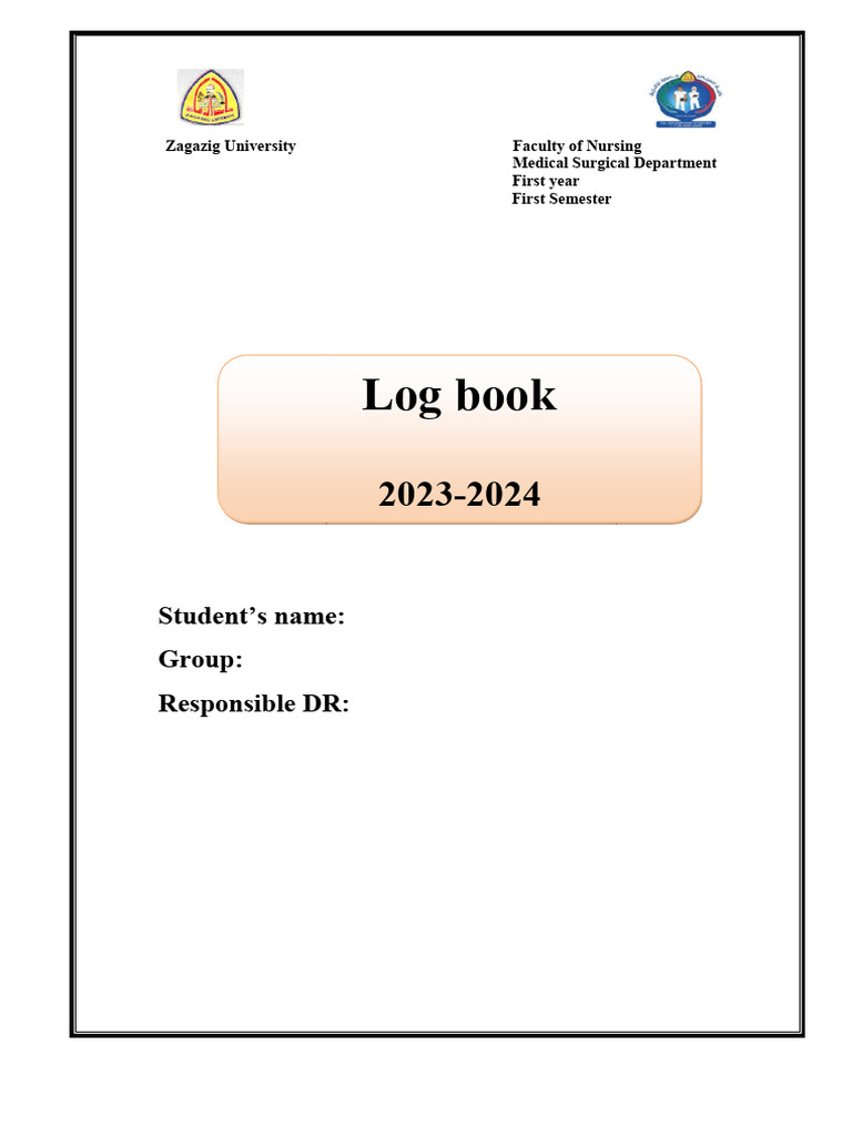 Nursing Log Book 2023-2024 Guide | PDF | Injection (Medicine) | Career ...