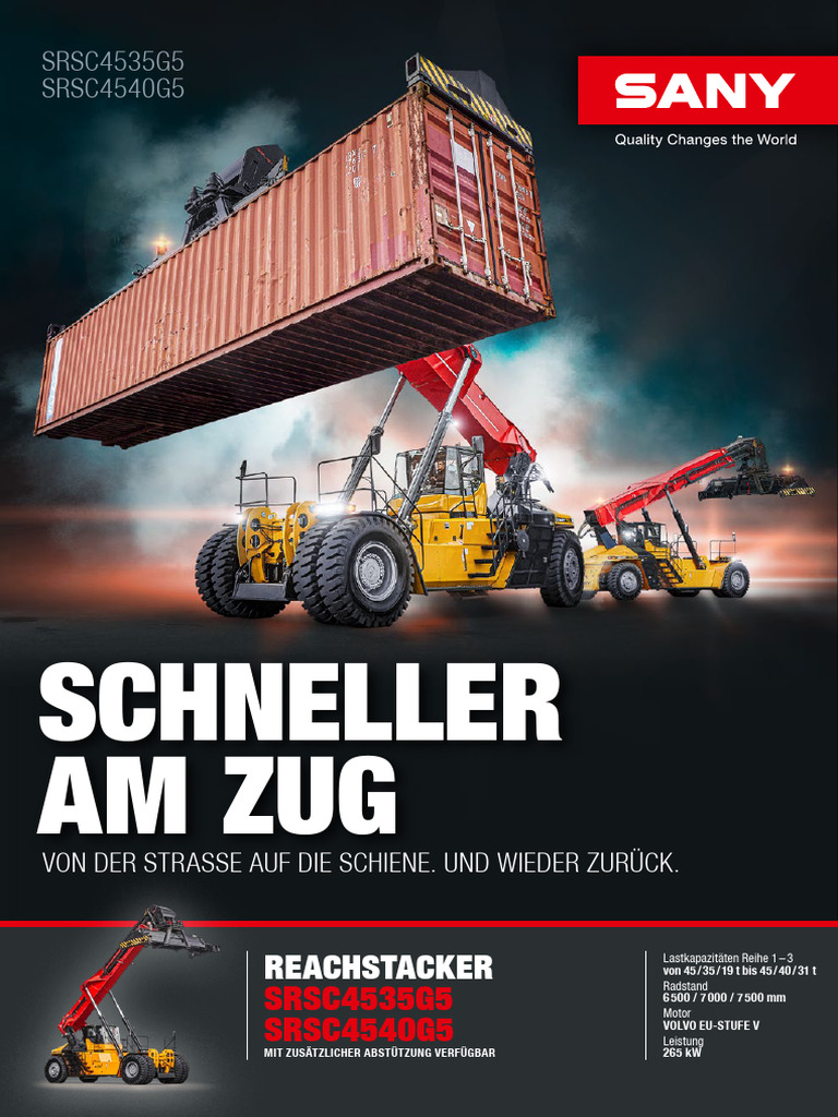SANY-PORT-Bro.-Reachstacker 4535G5 4540G5 DE | PDF
