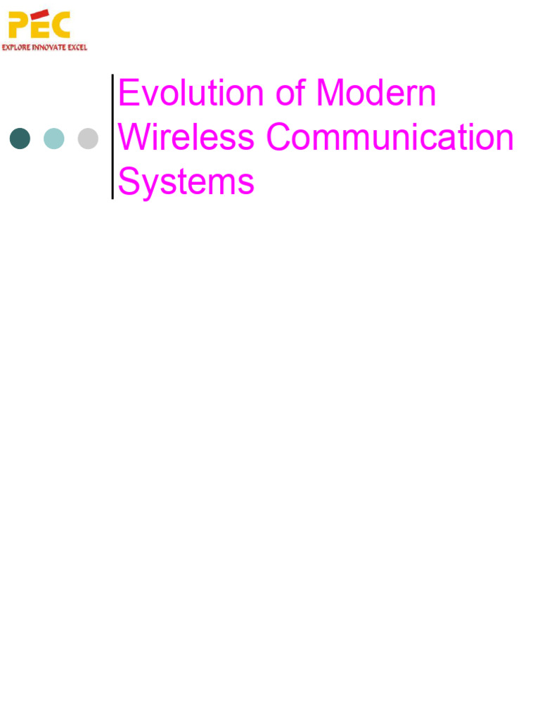 The Modern Wireless Communication Systems-3 | PDF