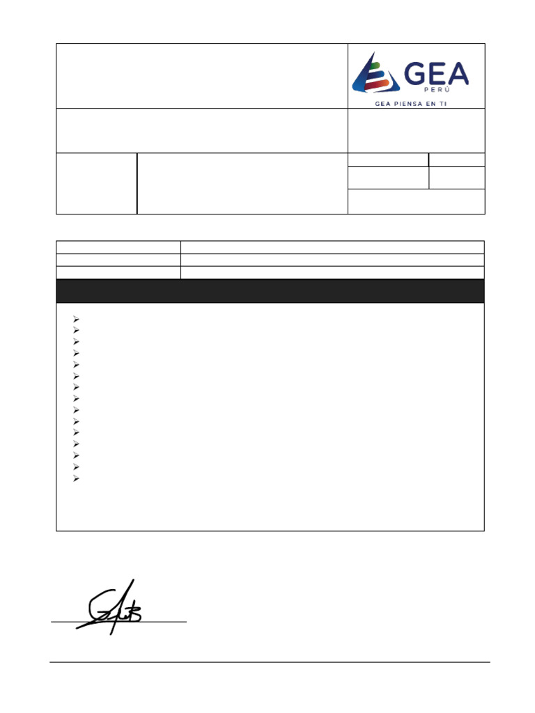 Ficha de Induccion Gea | PDF
