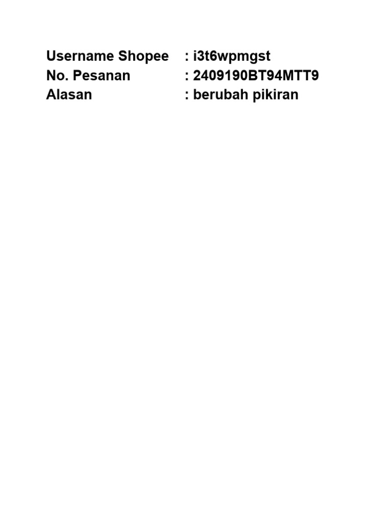 Username Shopee | PDF