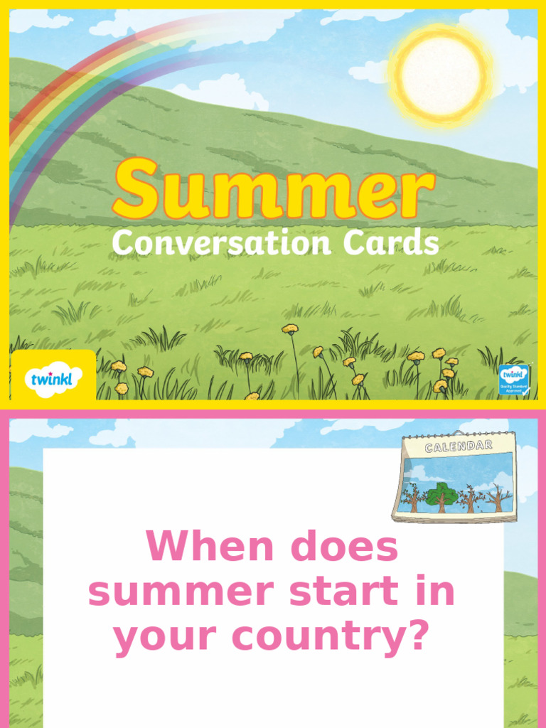 T TP 2650337 50 Esl Summer Conversation Powerpoint - Ver - 1 | PDF