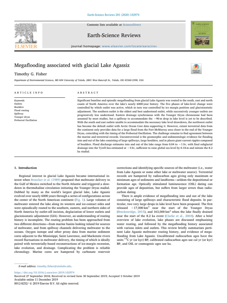 Fisher Agassiz Review - EAR20 | PDF | Environmental Engineering | Earth ...