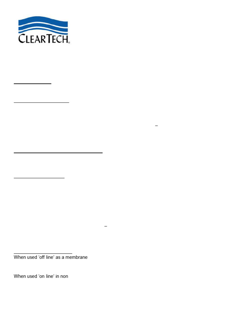 Genesol 30: Biocide for Membrane Cleaning | PDF
