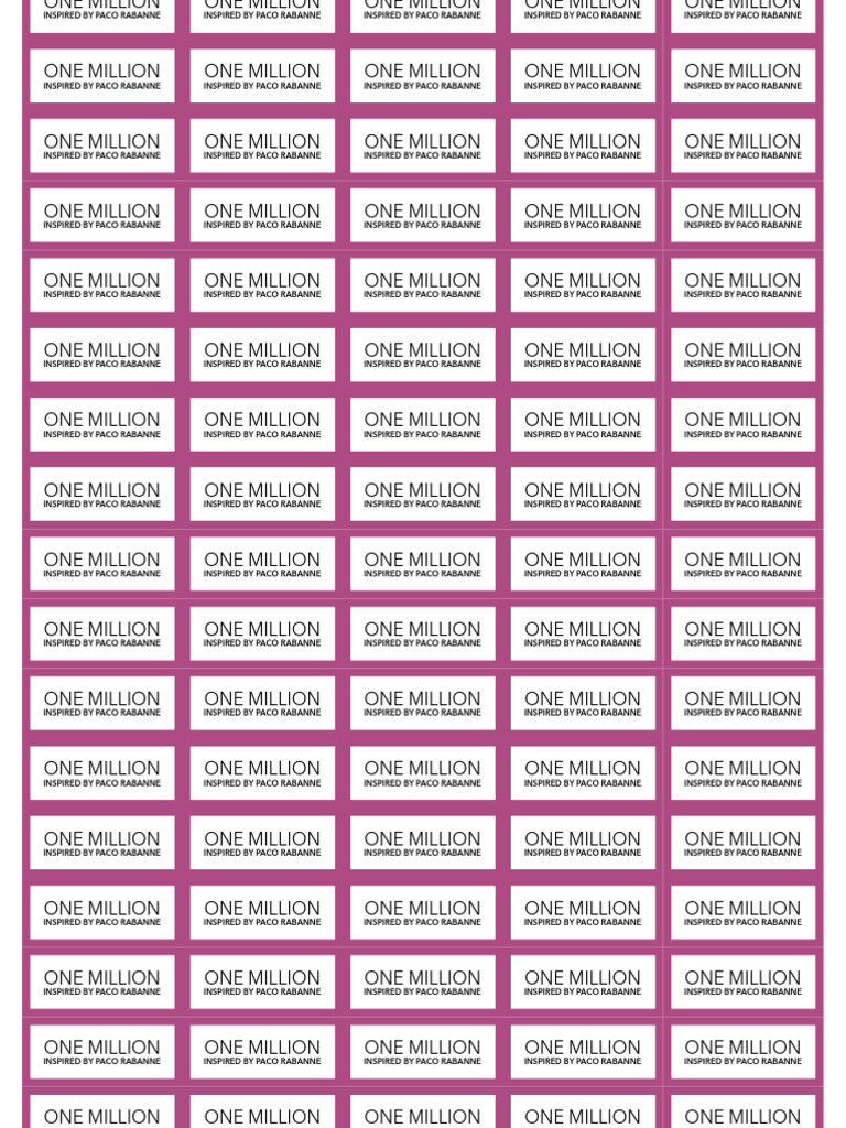 One Million | PDF