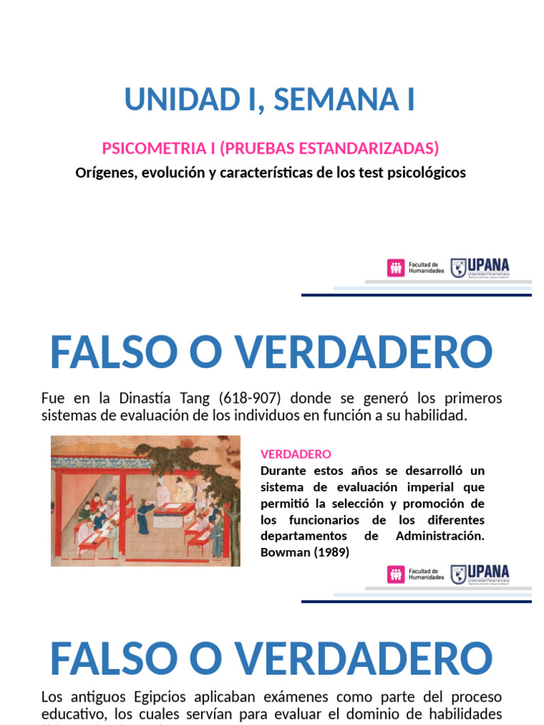 Unidad 1, Semana 1 | PDF | Validez (Estadísticas) | Inteligencia